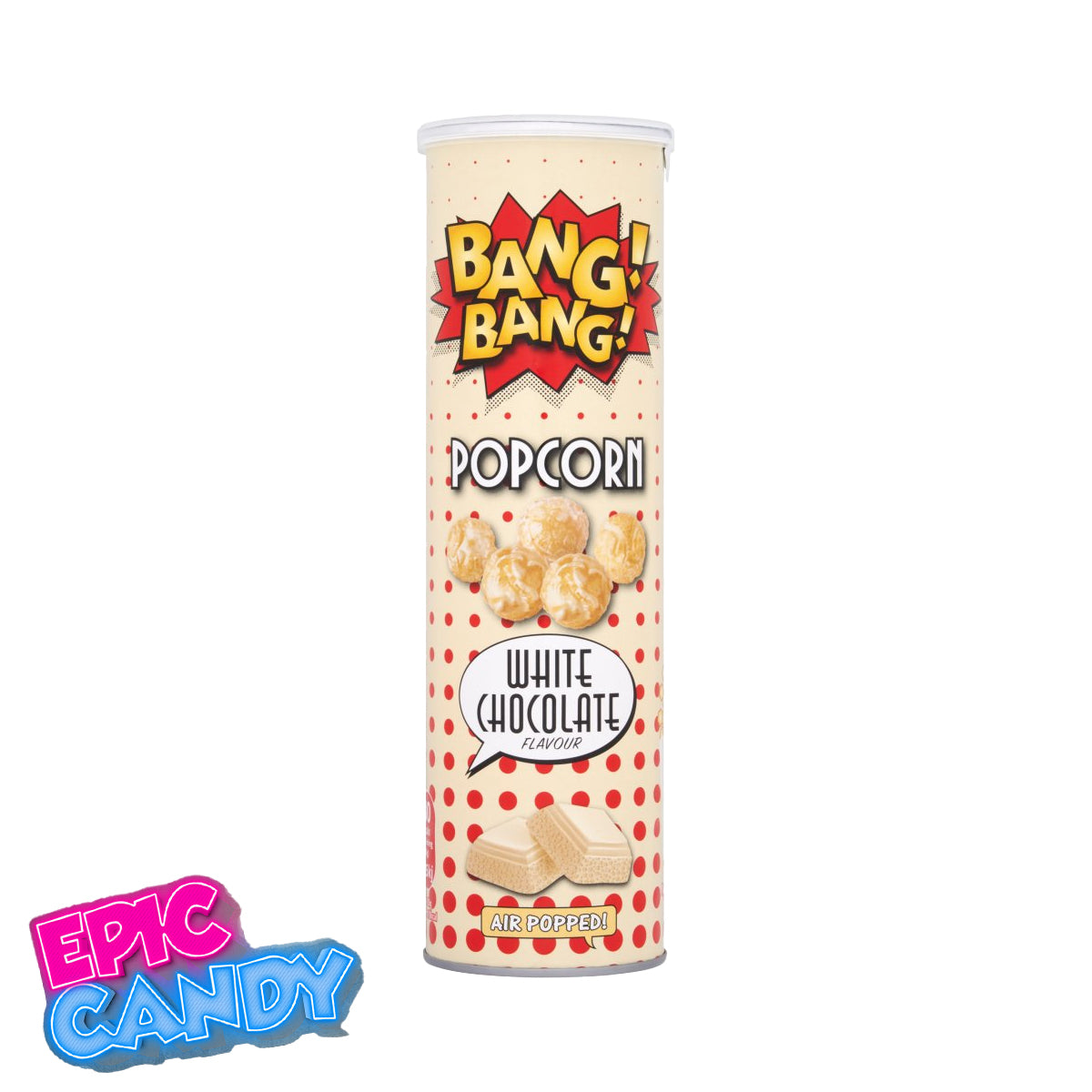 Bang Bang Popcorn White Chocolate Air-Popped 85g – Epiccandy