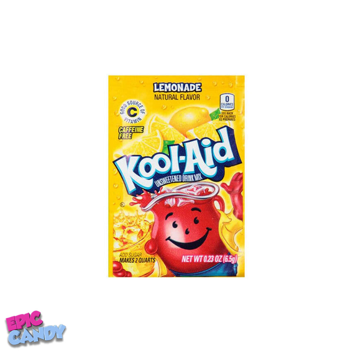 Kool-Aid Unsweetened Drink Mix Lemonade 6.5g: Refreshing & Zesty Lemon ...